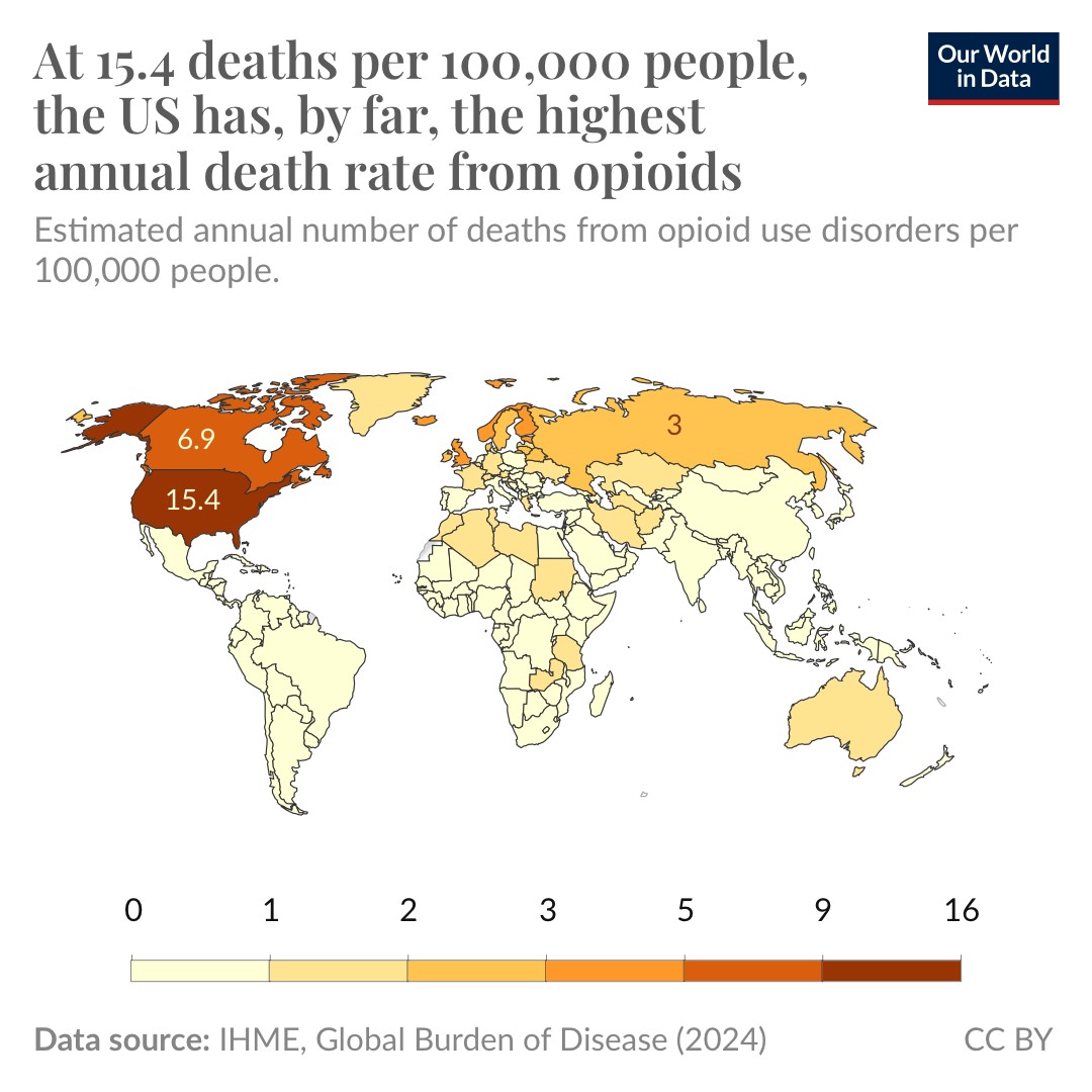 The US Drug Overdose Epidemic is Extreme – Super Facts